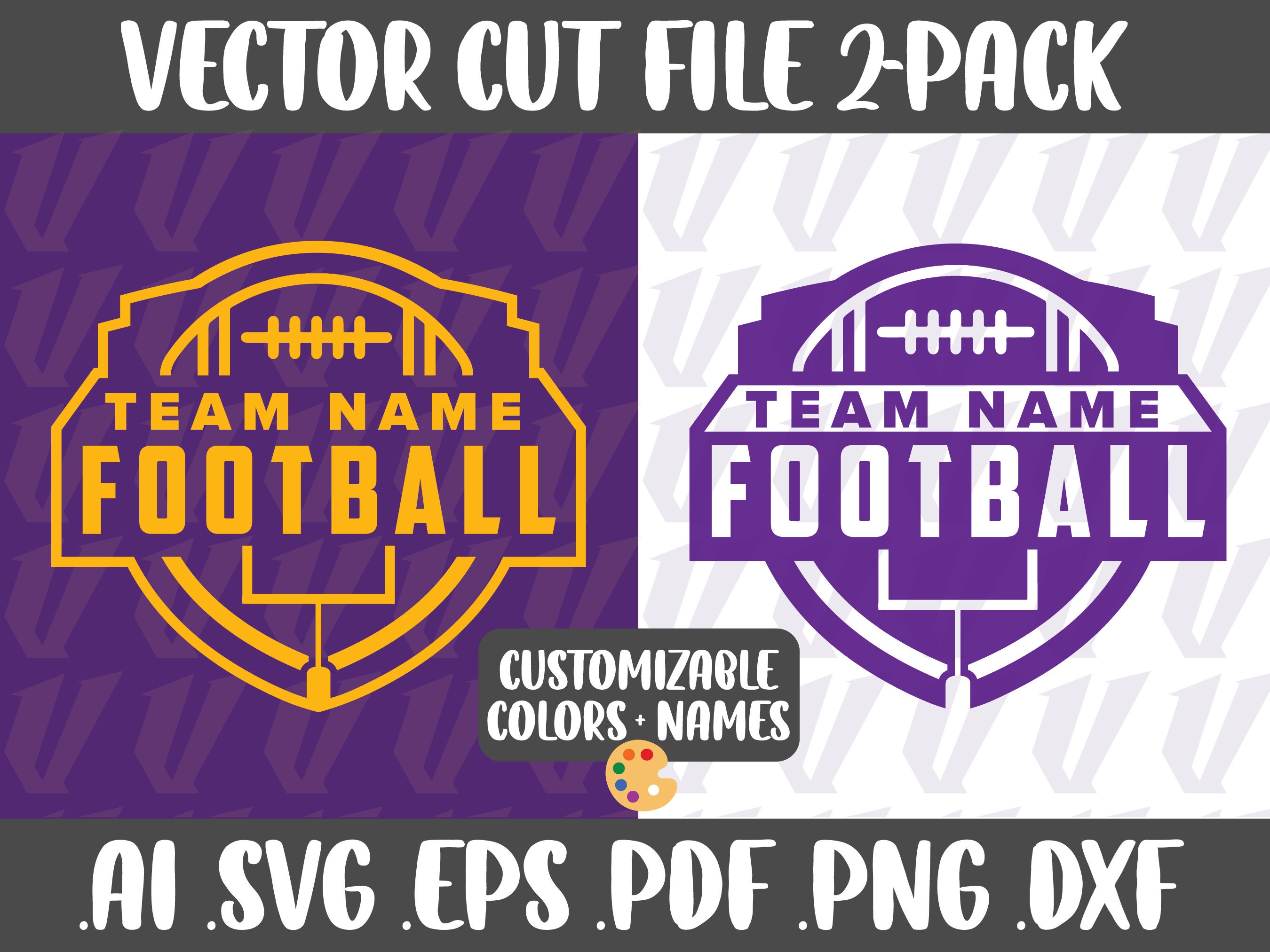 Football Team Badge SVG: DIY Sports Shirt Design (digital Download) - Etsy