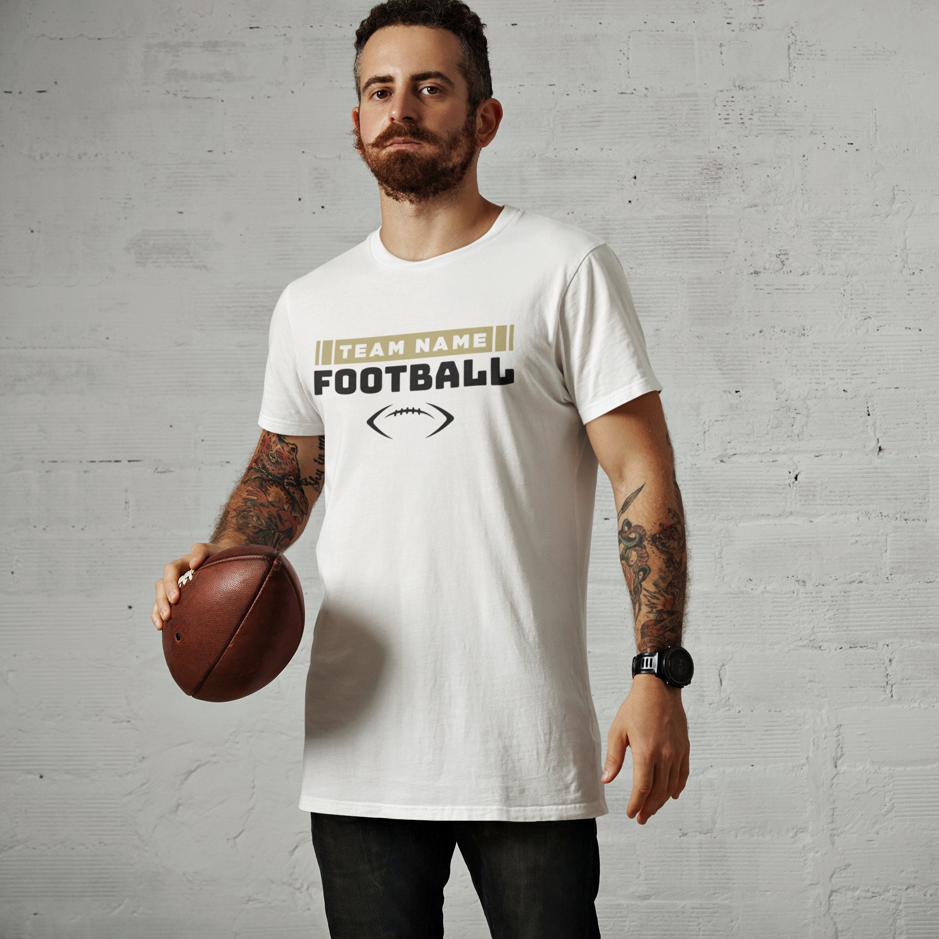 Football Team Shirt Design SVG DIY Download File Custom Sports Athletic ...