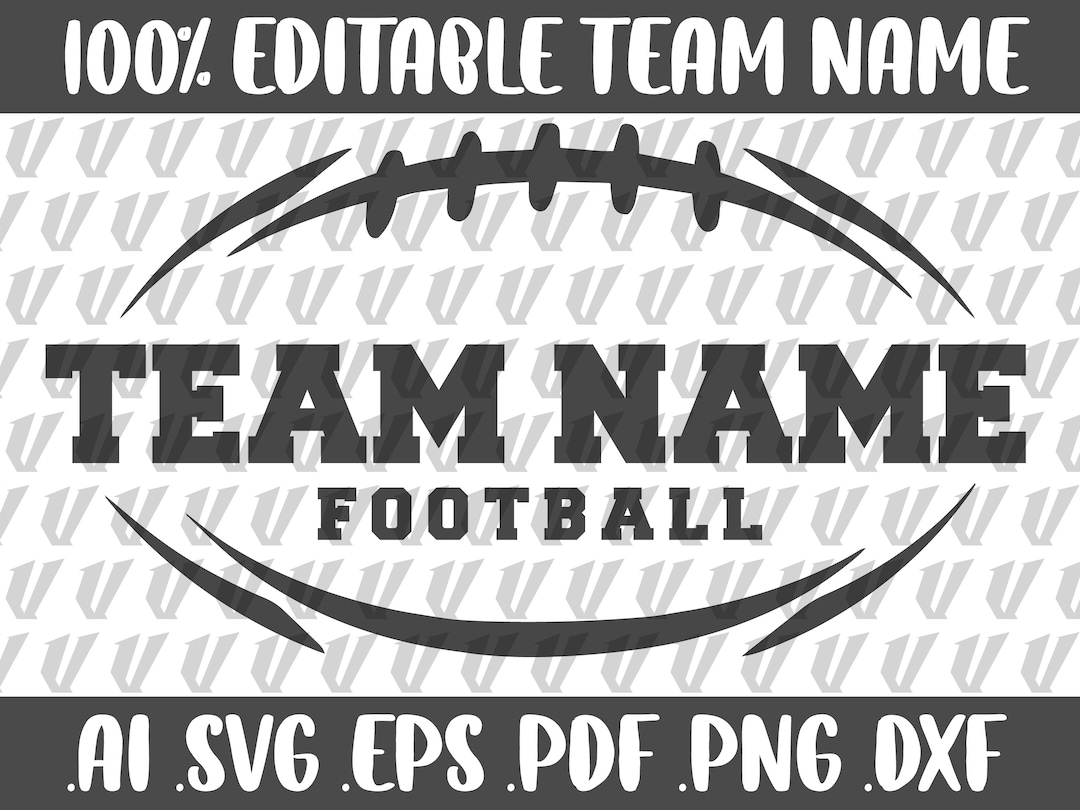 Football Team Shirt Design SVG DIY Download File Sports Athletic Cricut ...