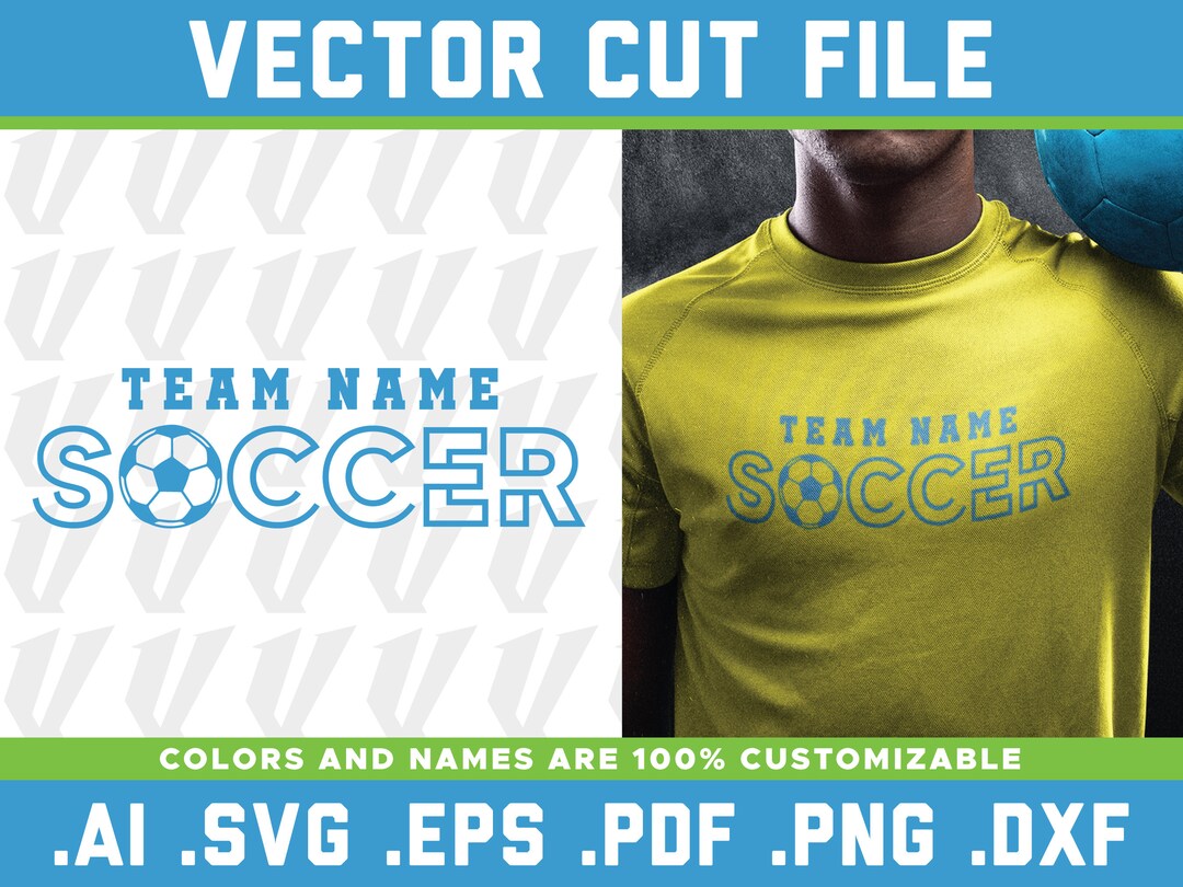 Soccer Team Shirt Design Custom SVG DIY Download File Sports Athletic ...