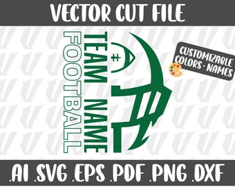 Football Team Shirt Design SVG DIY Download File Sports Athletic Cricut ...