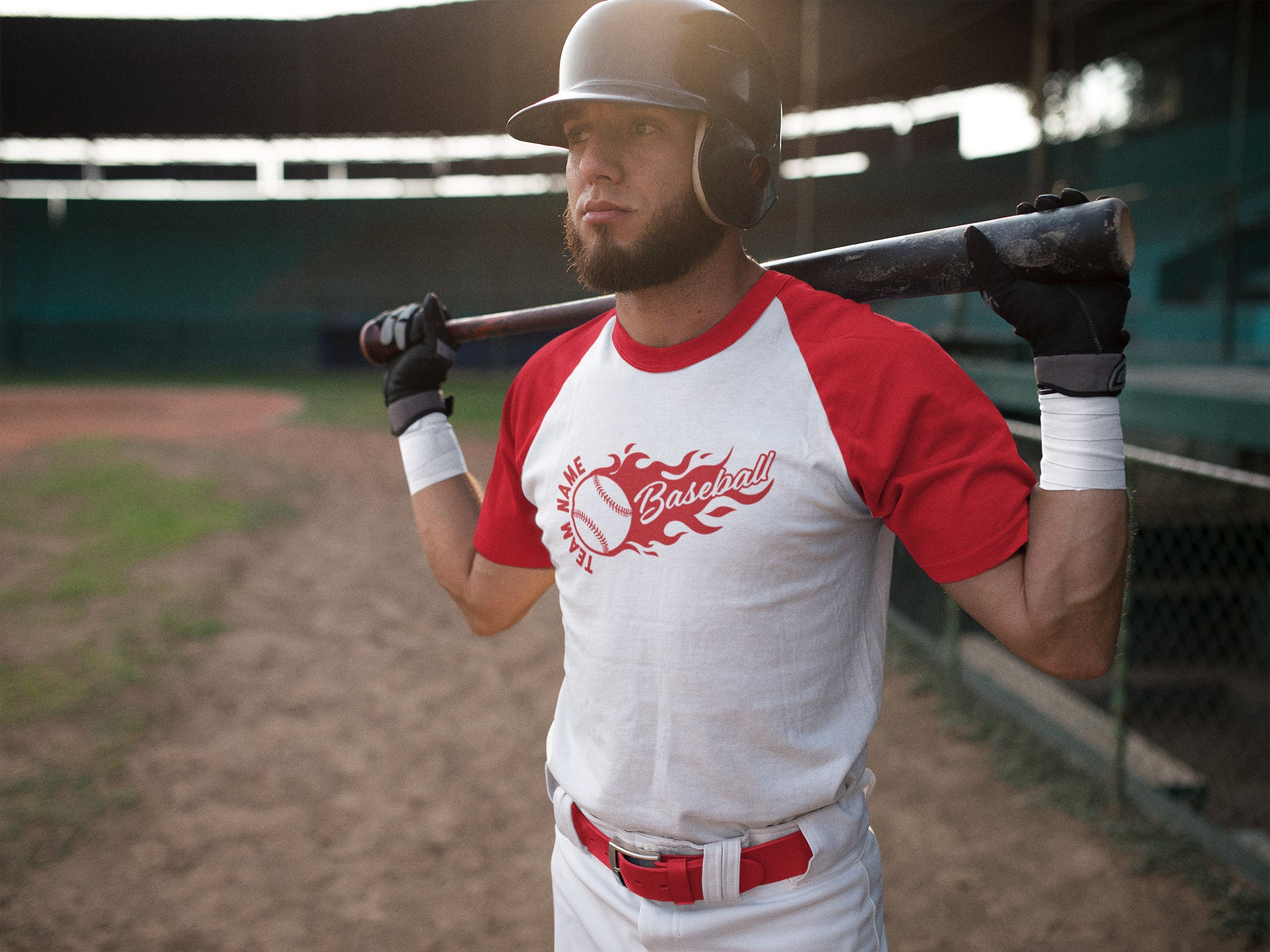 Baseball SVG Fire Team Shirt Design DIY Download File Sports Athletic ...