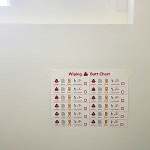 Wiping Poopy Butt Chart / Reward Chart With Star Stickers - Etsy