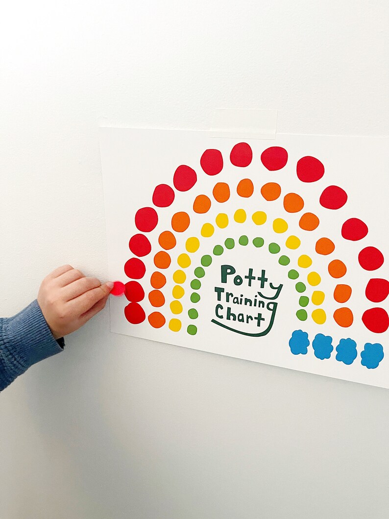 Potty Training Chart With Stickers - Etsy