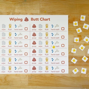 Wiping Poopy Butt Chart / Reward Chart With Star Stickers - Etsy