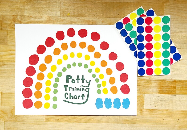Potty Training Chart With Stickers - Etsy