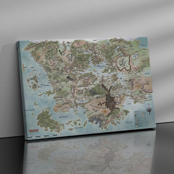 Forgotten Realms Map - Etsy
