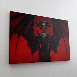 Lilith Diablo 4 Art Diablo IV Lilith Canvas Diablo 4 Game - Etsy