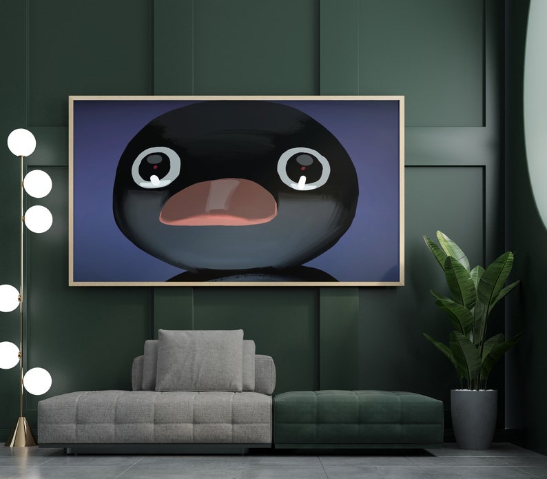 Noot Noot Memes Canvas Funny Art Memes Wall Art Memes - Etsy