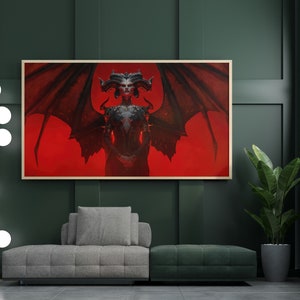 Lilith Diablo 4 Art Diablo IV Lilith Canvas Diablo 4 Game - Etsy