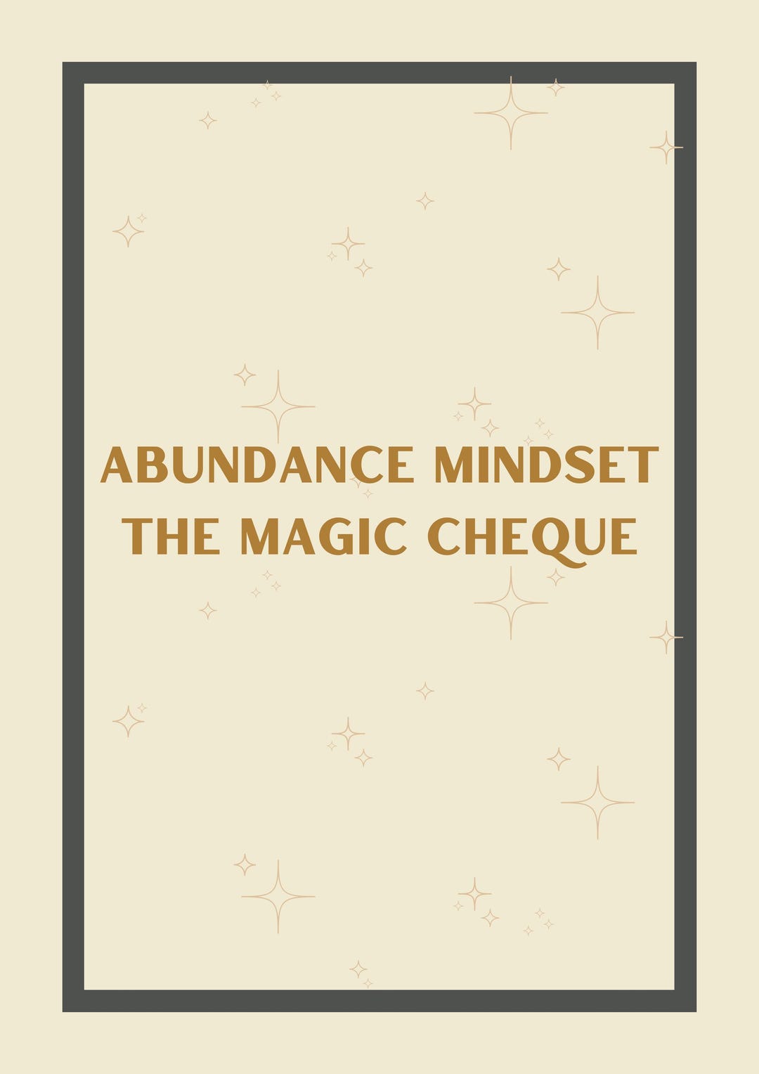 Abundance Mindset: the Magic Cheque - Printable Manifesting Tool, Dr ...