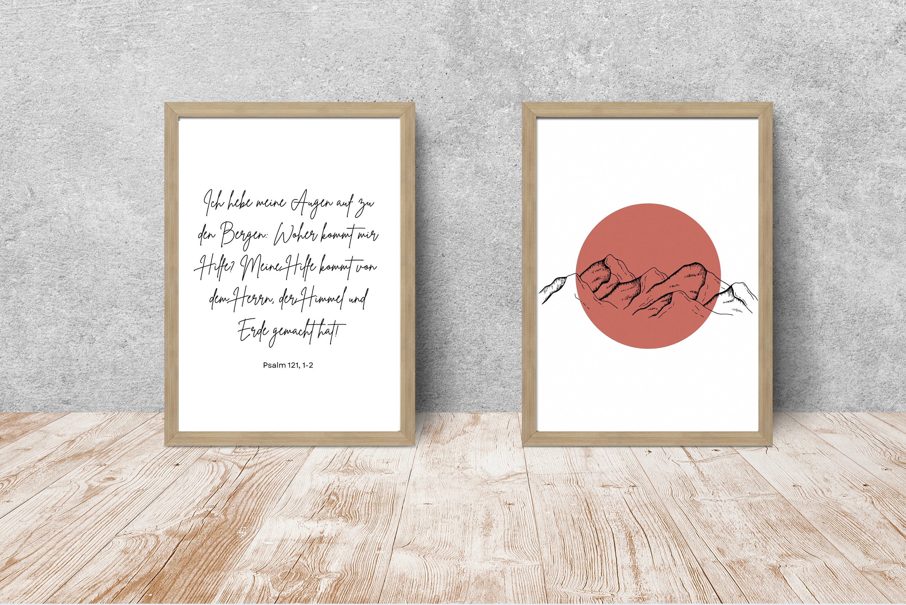 Minimalist Bible Verse Poster Set Christian A4 Boho Wall - Etsy