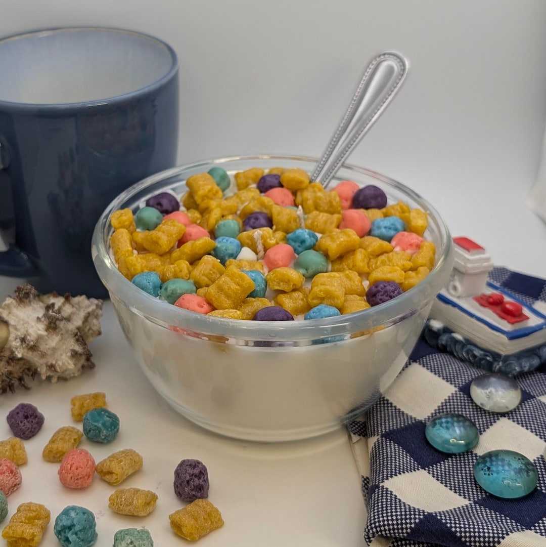 Cap'n Crunch Berries 12oz Cereal Fun Bowl Candle - Etsy