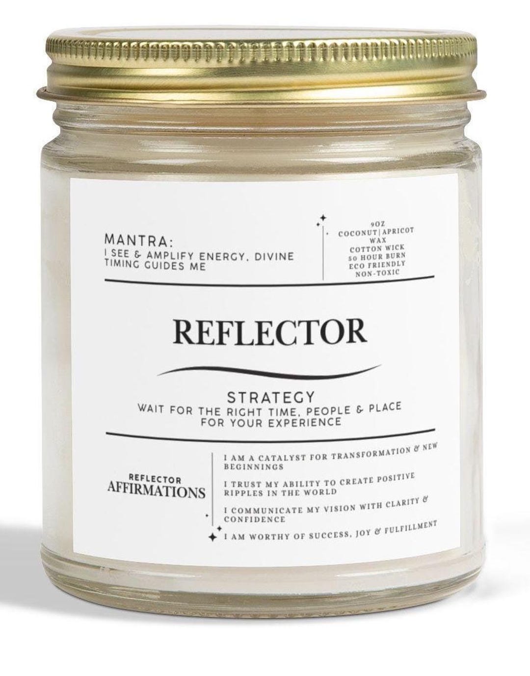 Human Design Reflector Candle 9oz, Human Design Gift, Home Decor ...
