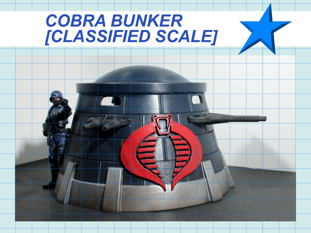 G.I. Joe | Cobra Bunker Battle Station - 1/12 Classified Scale | 3D ...