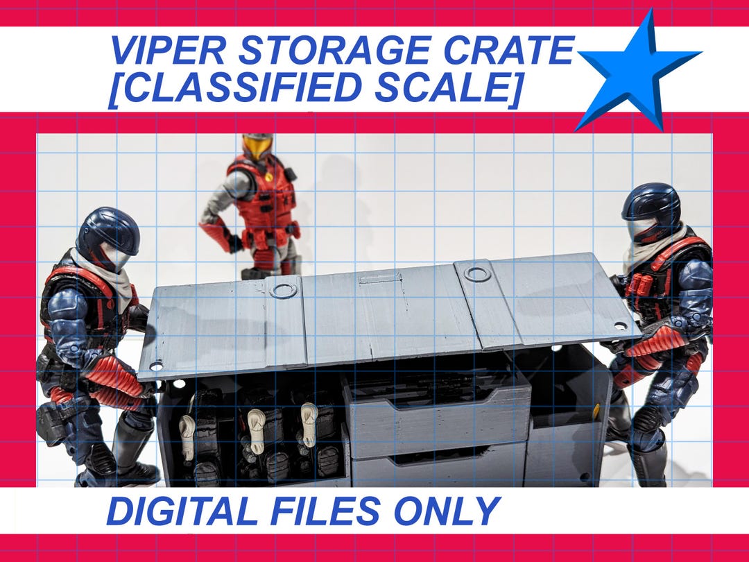 G.I. Joe | Cobra Viper Storage Crate for #47 3-pack Accessories [stls ...