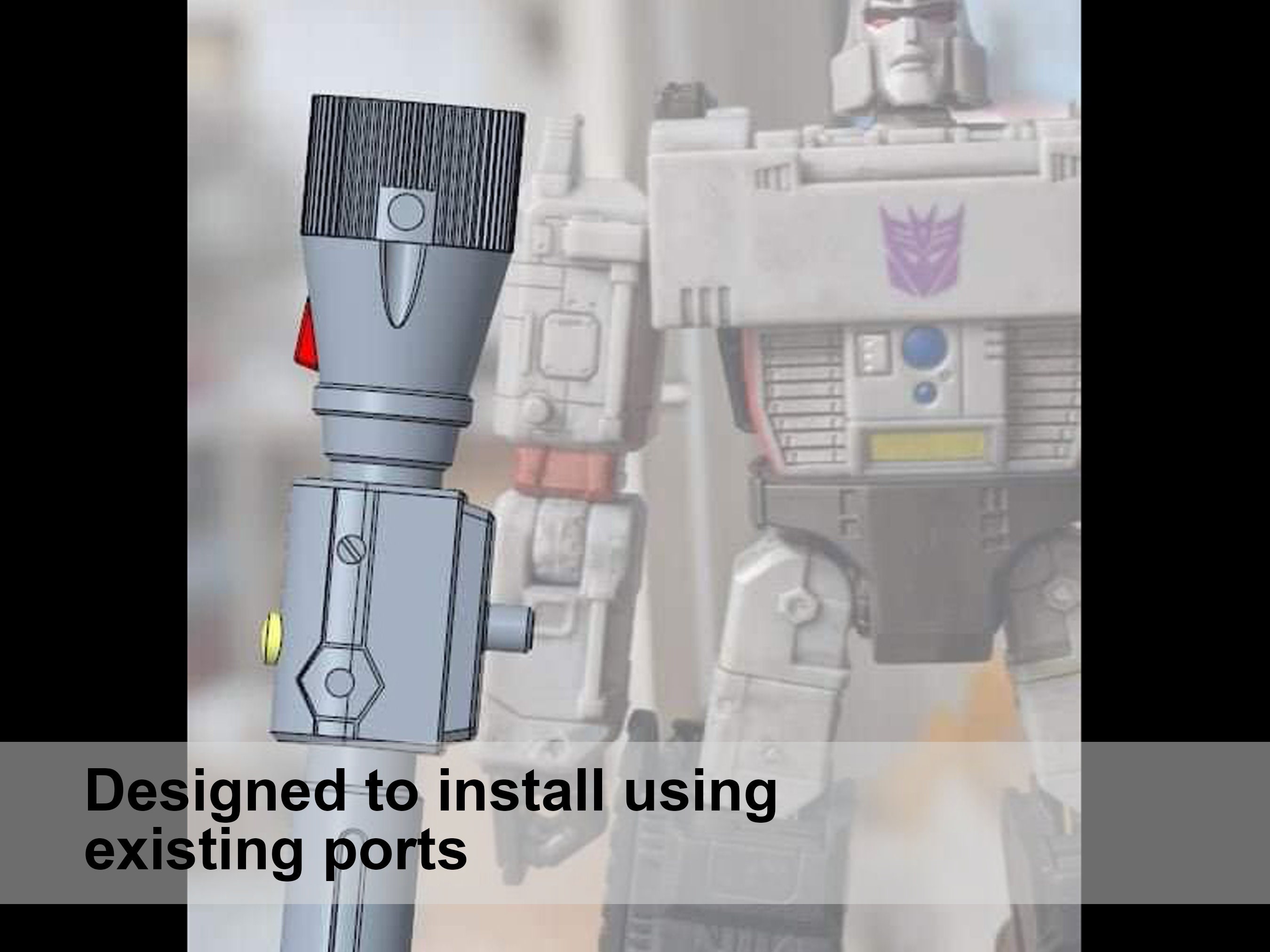 Transformers Earthrise Megatron to G1 Mod Kit - Etsy