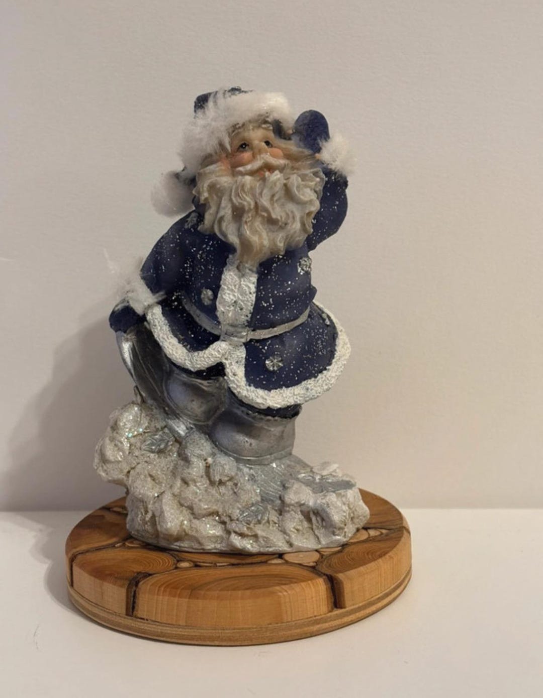 Vintage Father Christmas Figurine Santa Claus Festive Collectable ...