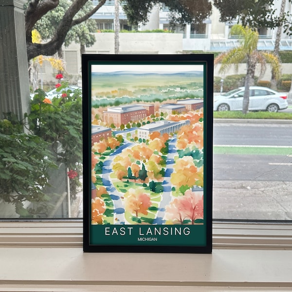 Lansing Skyline - Etsy