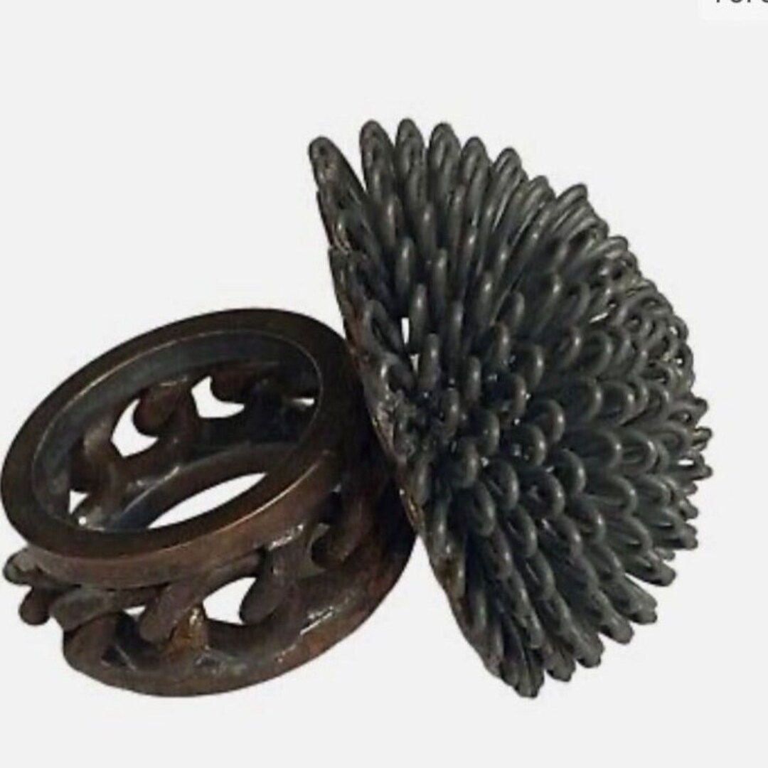 Vintage Miriam Haskell Bronze Tone Metal Top Rings Chunky Ring - Etsy