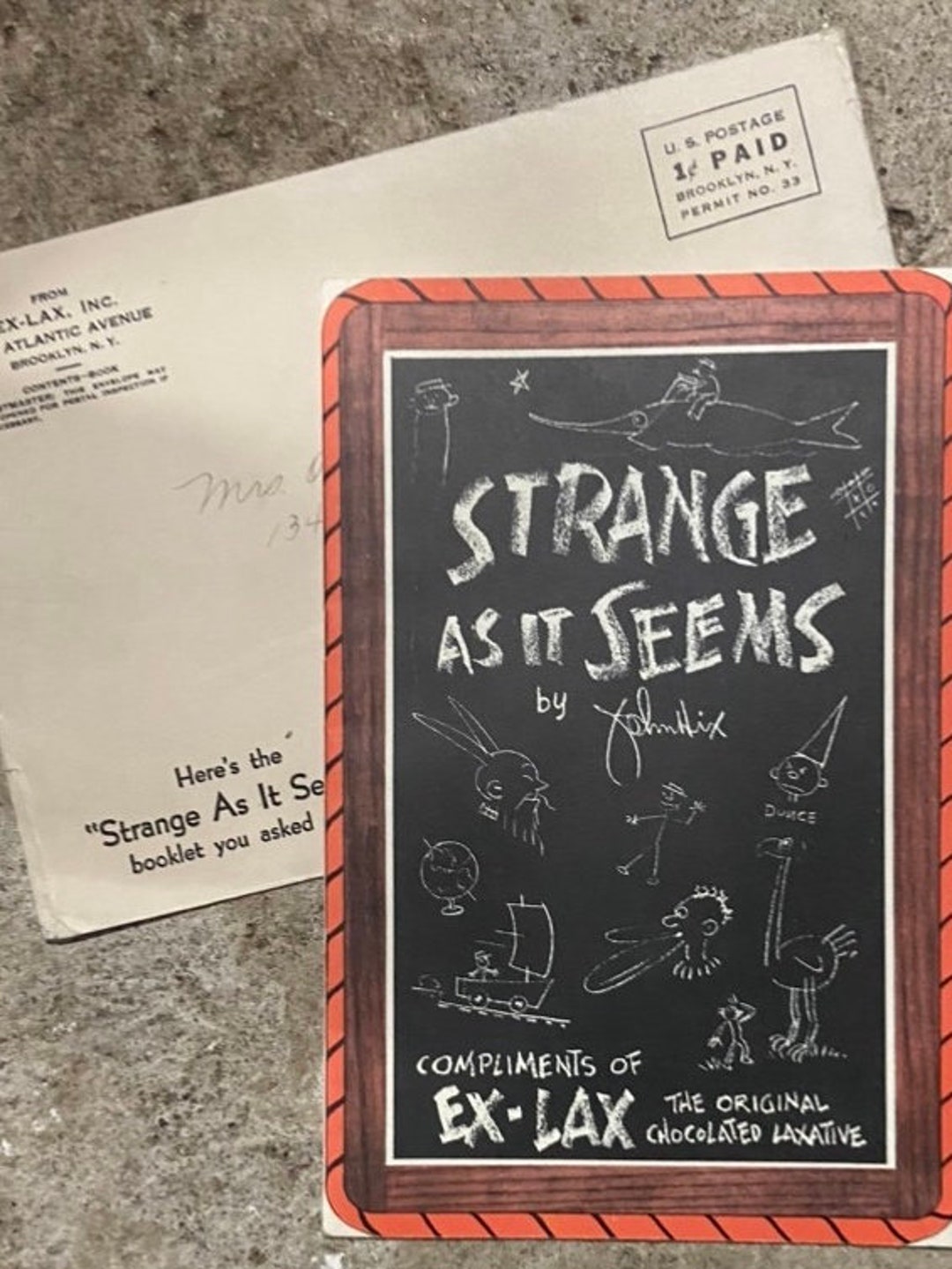 Vintage 1936 Strange as It Seems Ex-lax Booklet by John Hix - Etsy