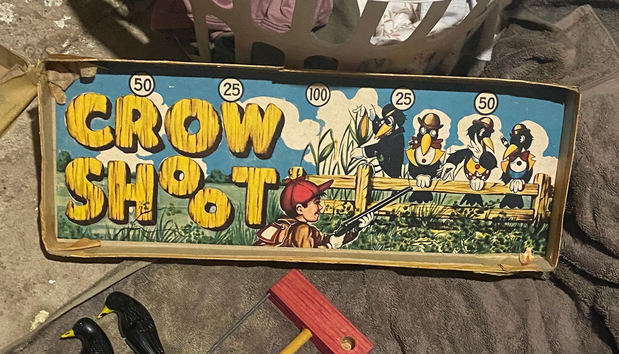Rare Vintage 1950s Crow Shoot Target Game – Jaymar Game in Original Box ...