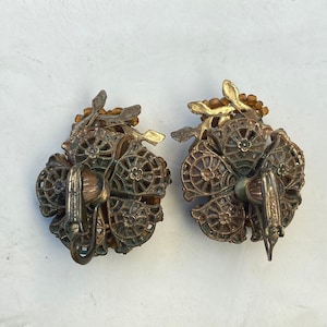 Vintage Rare 1950s Robert Crystal Clip-on Earrings - Elegant Retro ...