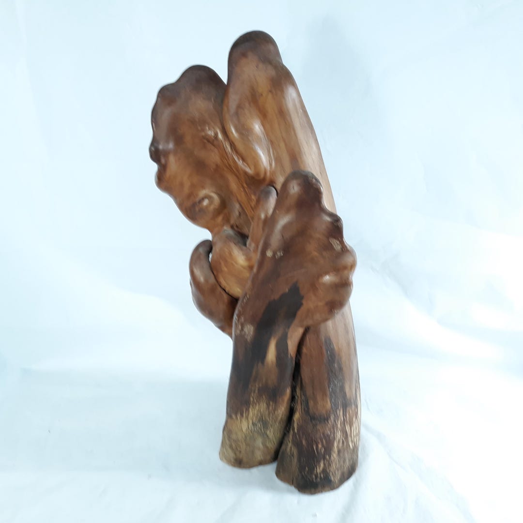 MCM Vintage CYPRESS KNEE Tree Root Natural Wood Sculpture Decor ...