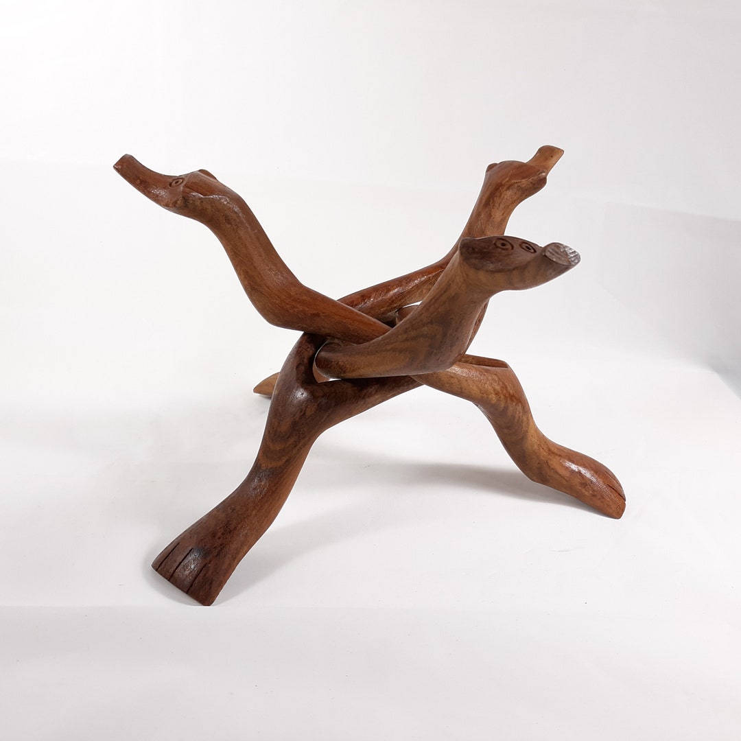Cobra Snake Display Stand Wooden Small Folk Art - Etsy