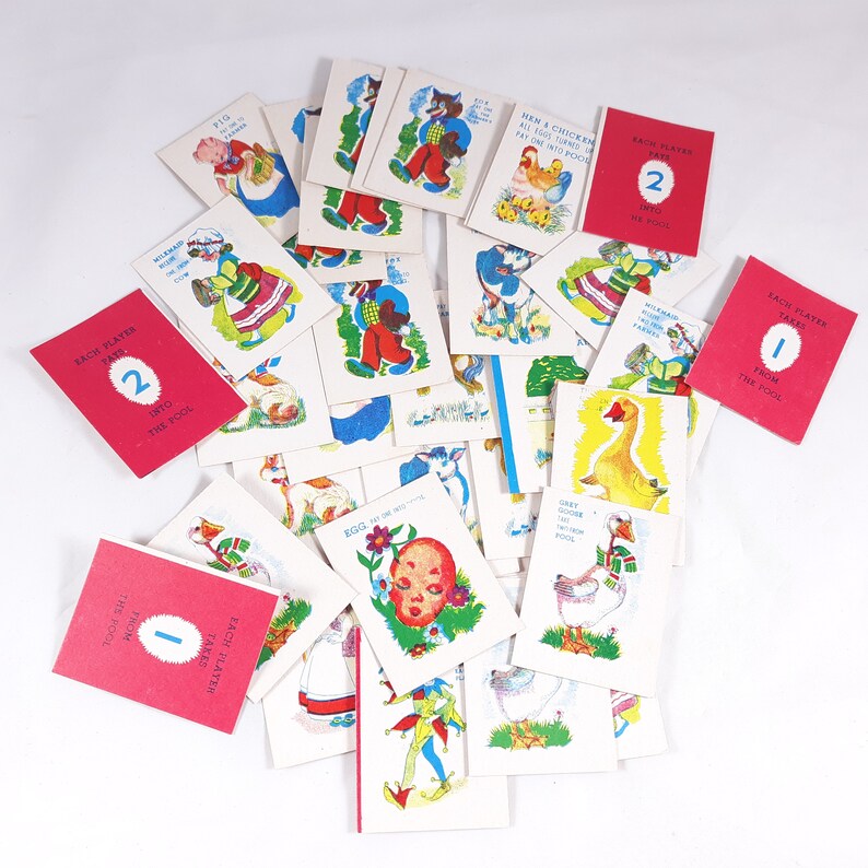 Vintage the Golden Egg Miniature Card Game Hong Kong Anthropomorphic - Etsy