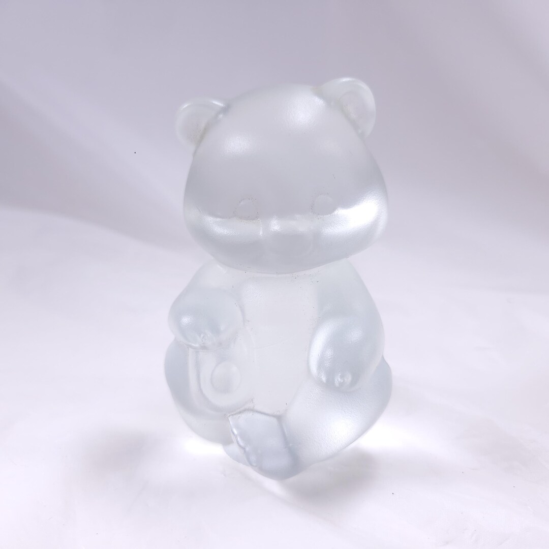 Fenton Glass Teddy Bear Paperweight - Etsy