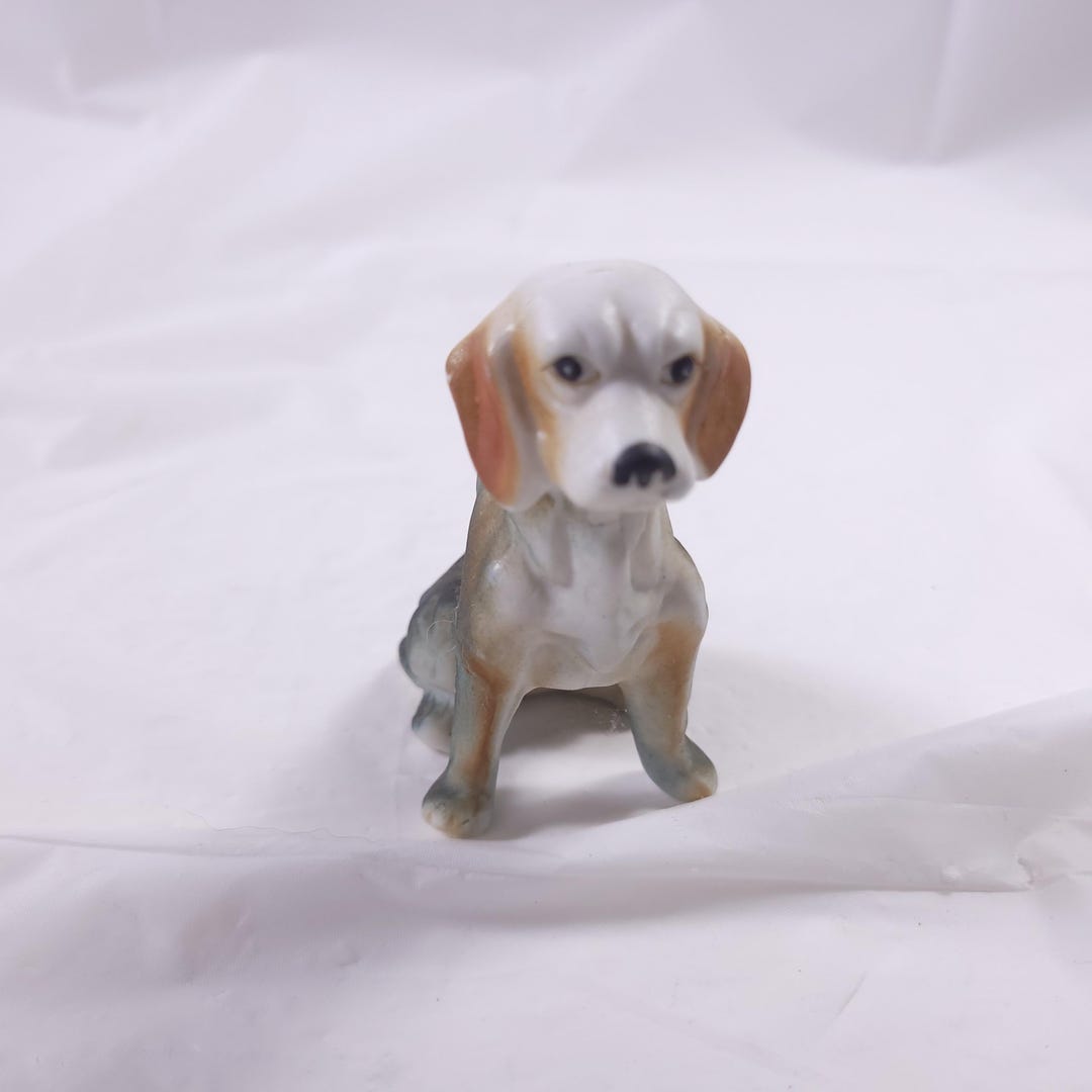 Vintage Ceramic Beagle Dog Figurine Sculpture - Etsy