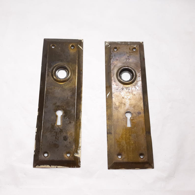Antique Vintage Door Plates Vintage Skeleton Key Reclaimed Hardware - Etsy