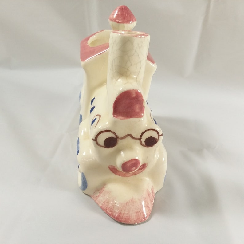 Vintage Ceramic Train Engine Planter Hand Painted Anthropomorphic ...