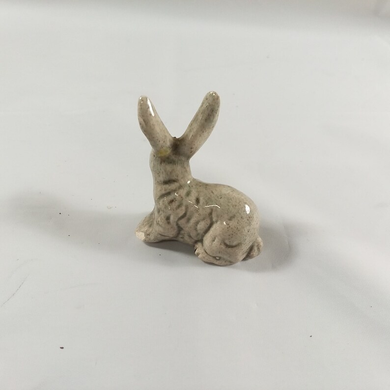 Miniature Rabbit Ceramic Figurine Vintage Spring Easter Decor - Etsy