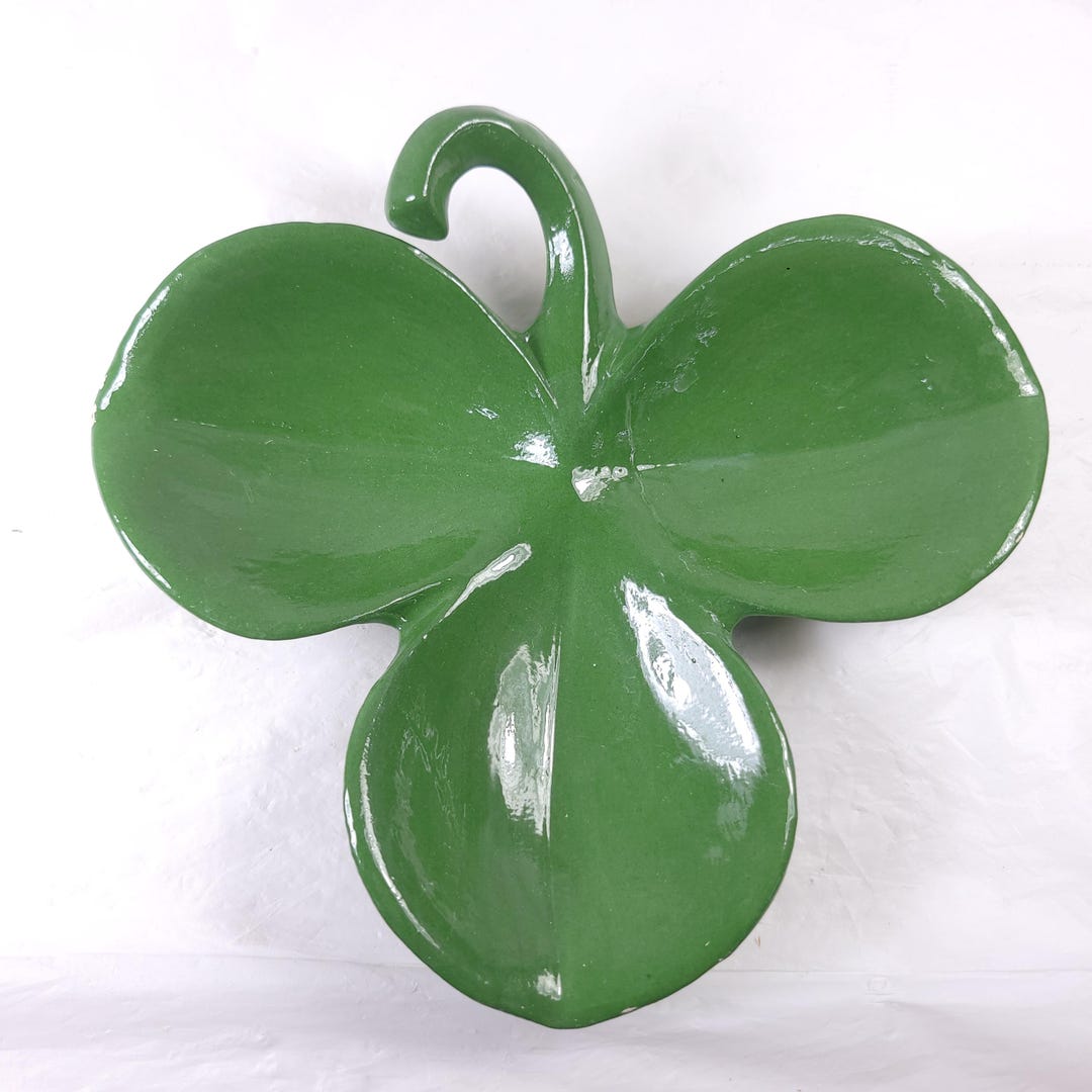 Vintage Shamrock Dish Clover Ceramic March Saint Patrick's Day Decor - Etsy