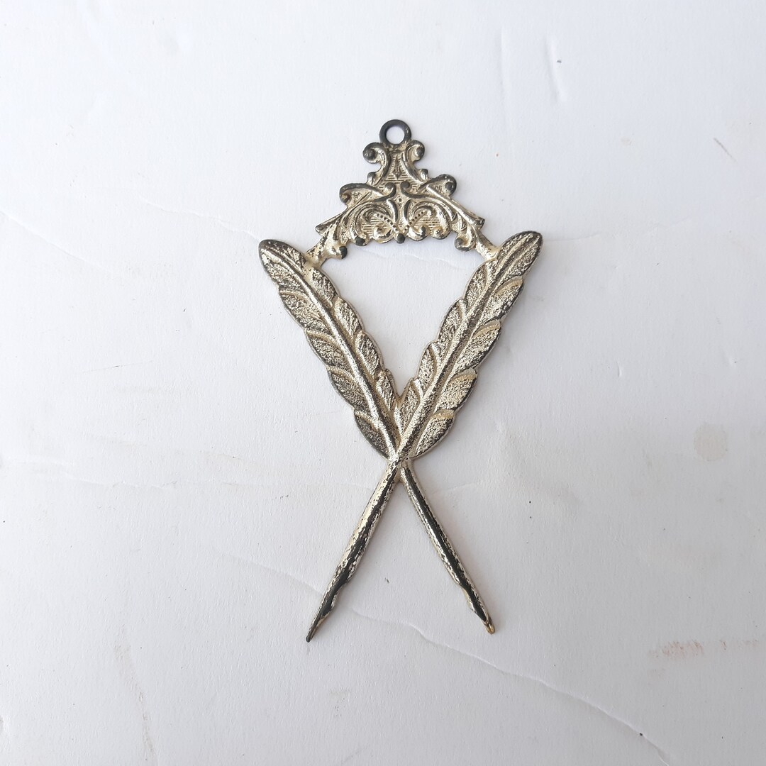 Vintage Masonic Lodge Secretary Officer Collar Silver Color - Etsy