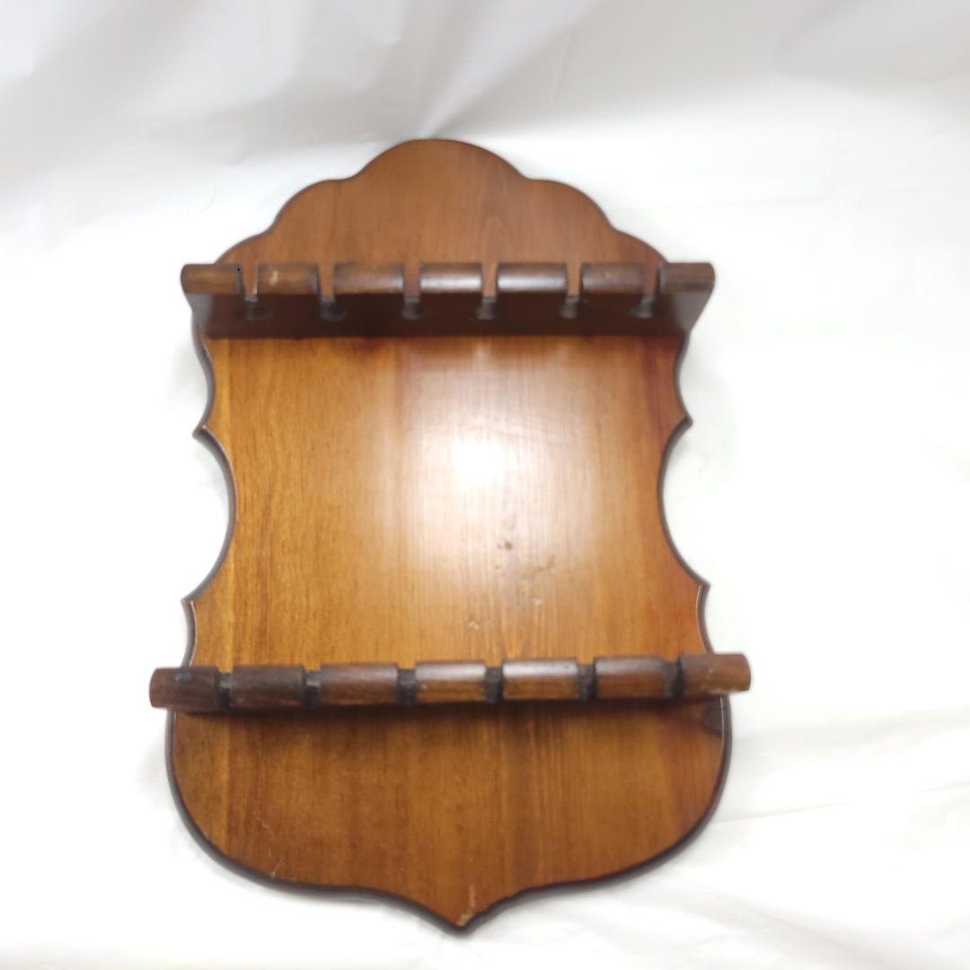 Vintage Wooden Souvenir 12 Spoon Display Rack Holder Small - Etsy