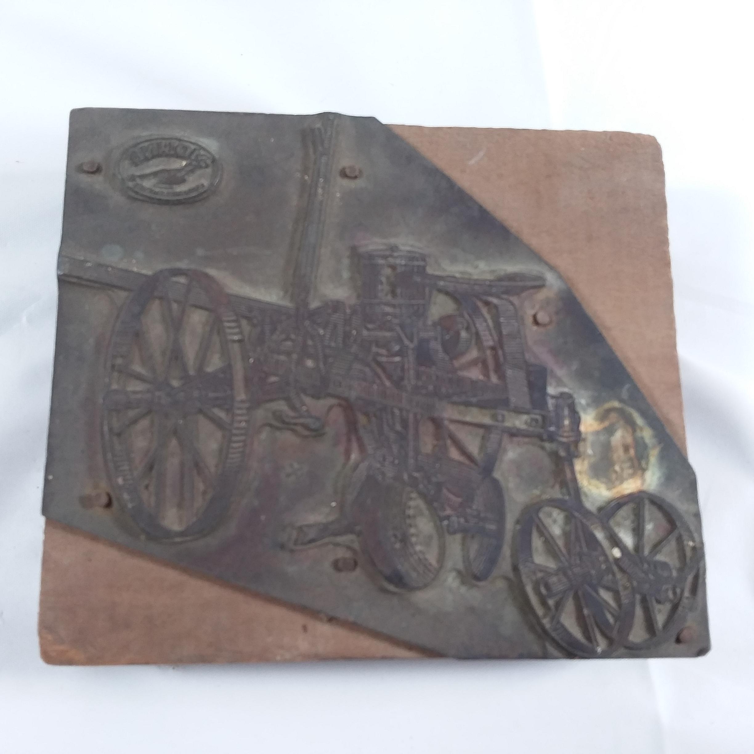 Planter Tractor Vintage Printer Block Farm Equipment - Etsy