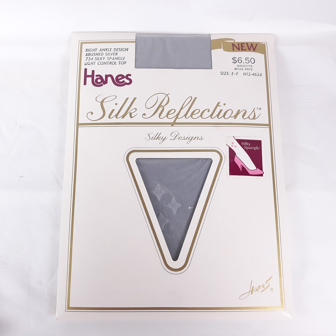 Hanes Self Reflections Brushed Silver Size E-F Pantyhose - Etsy