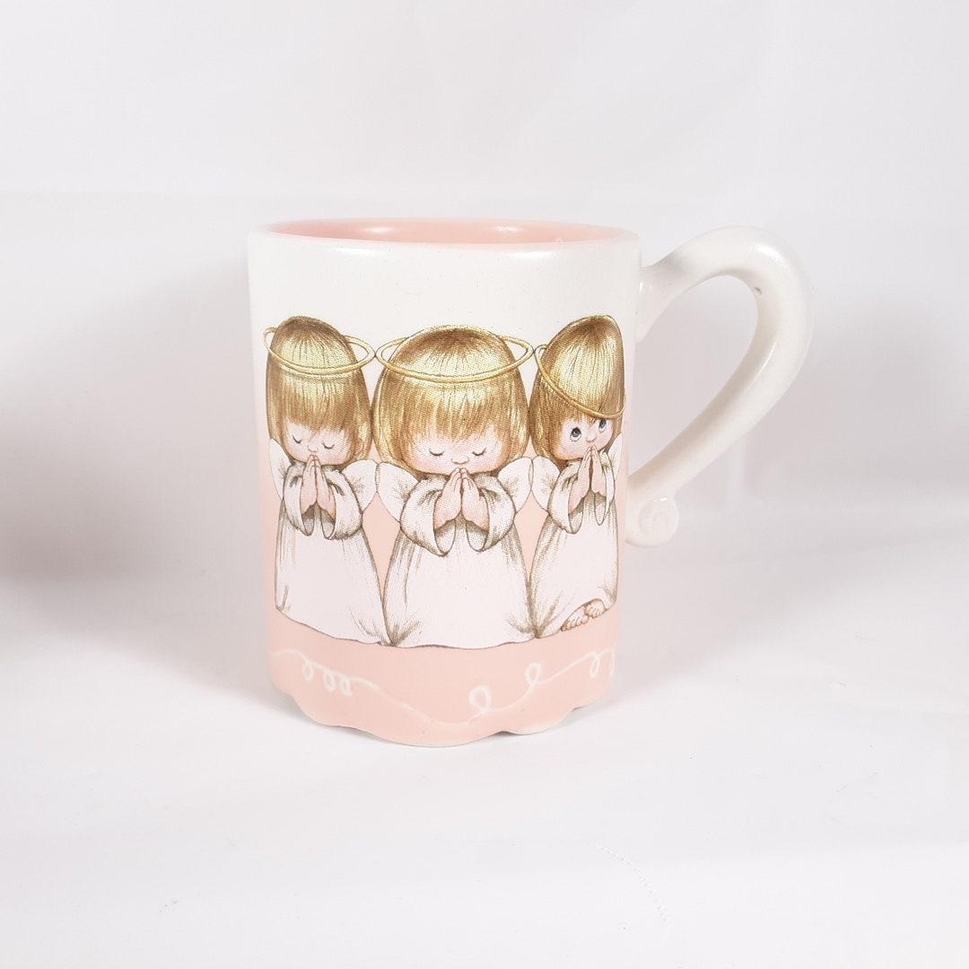 Hallmark 3 Angel Mug Cup Ceramic Pink - Etsy