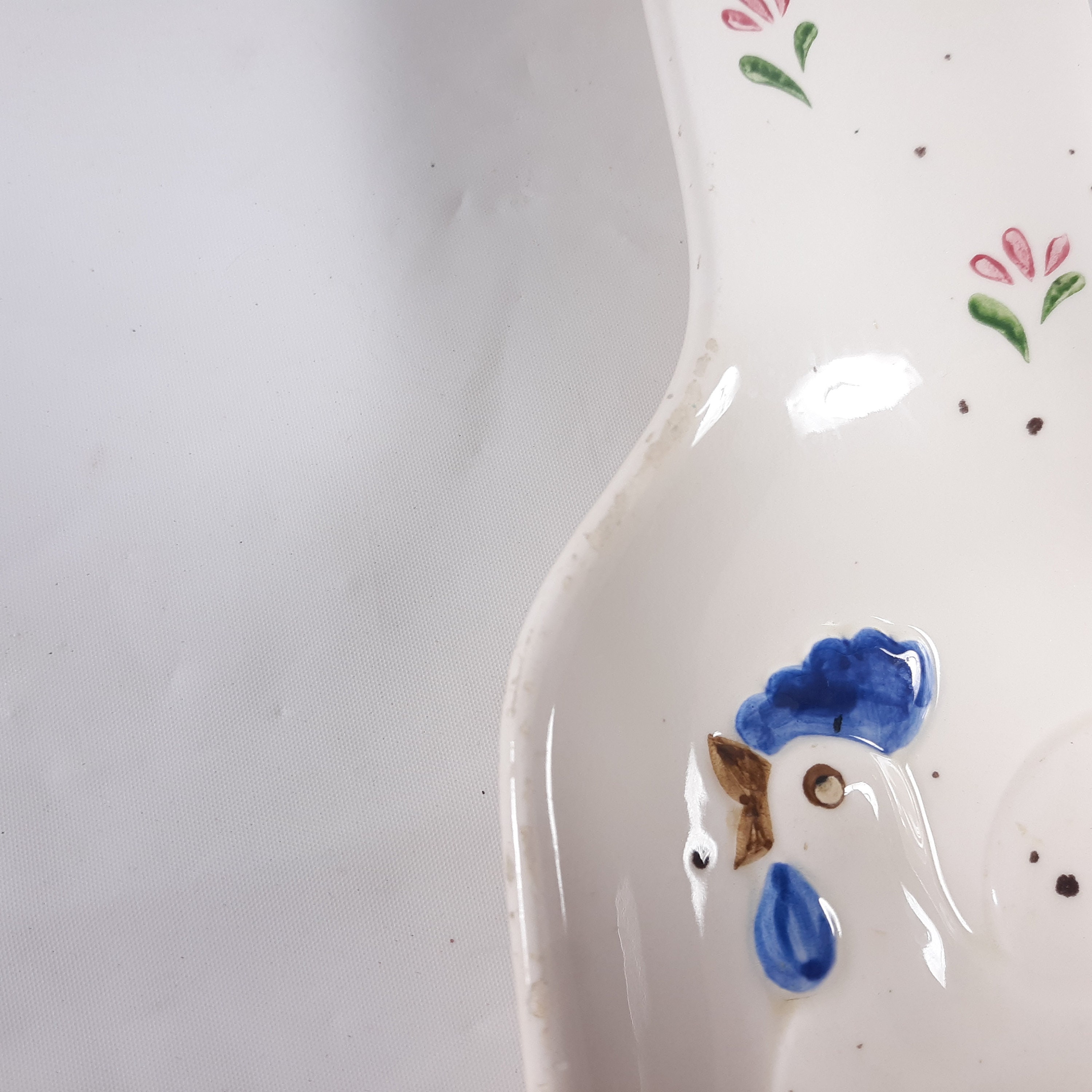 Otagiri Rooster Spoon Rest Utensils Country Farmhouse Decor Cottagecore ...