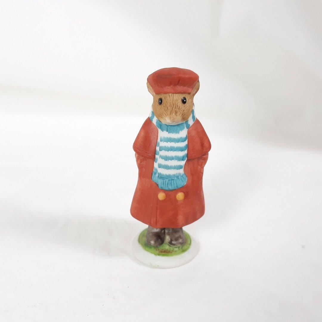 George Mouse the Woodmouse Family Ceramic Anthropomorphic Figurine Red ...