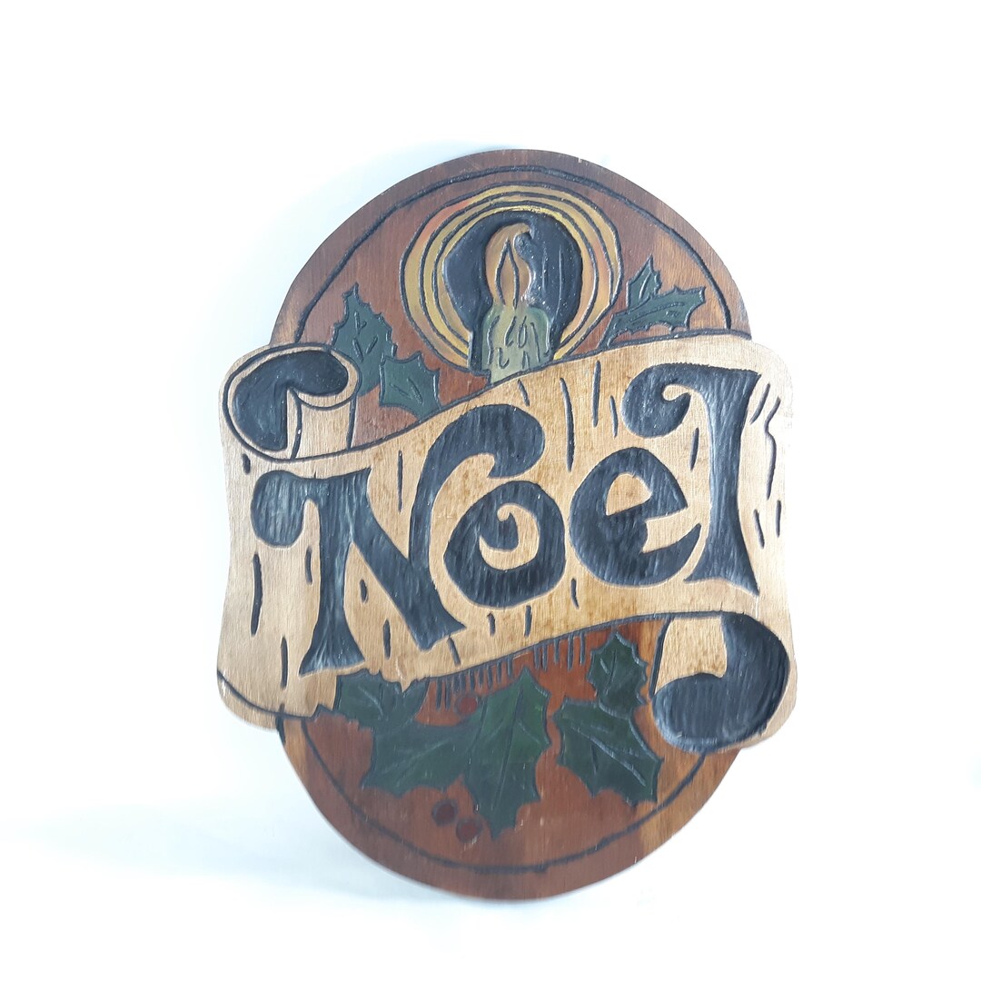 Vintage Noel Hanging Christmas Sign Seasonal Winter Holiday Decor - Etsy