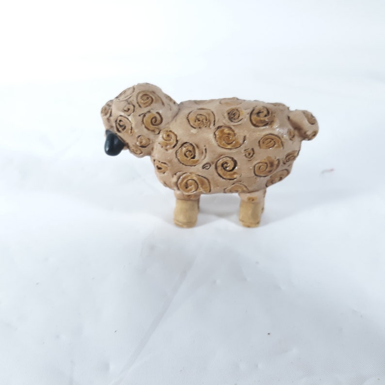 Small Resin Sheep Figurine Miniature Farm Animal - Etsy
