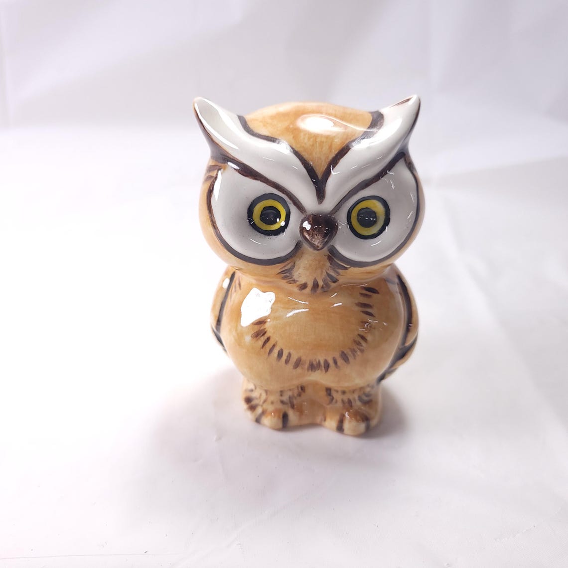 Small Ceramic Owl Figurine Woodland Kitschy Decor Vintage - Etsy
