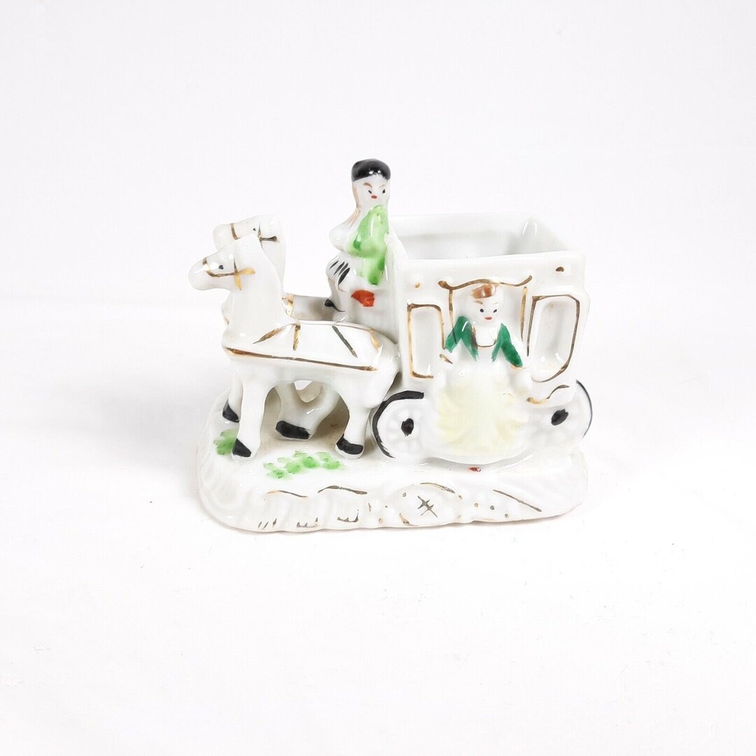 Small Carriage Coach Planter Vintage Japan Ceramic - Etsy