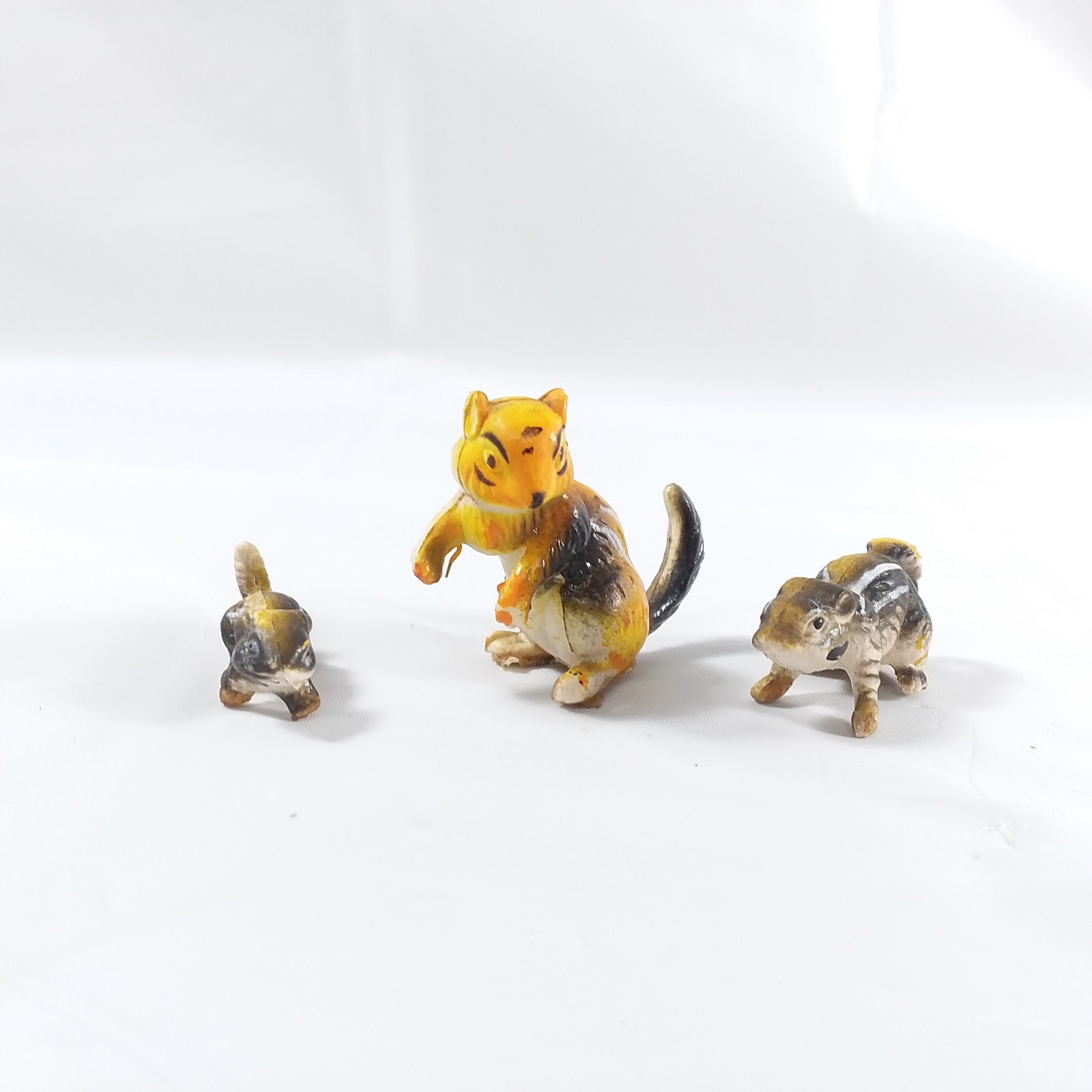 Vintage Miniature Plastic Squirrel and Chipmunks - Etsy