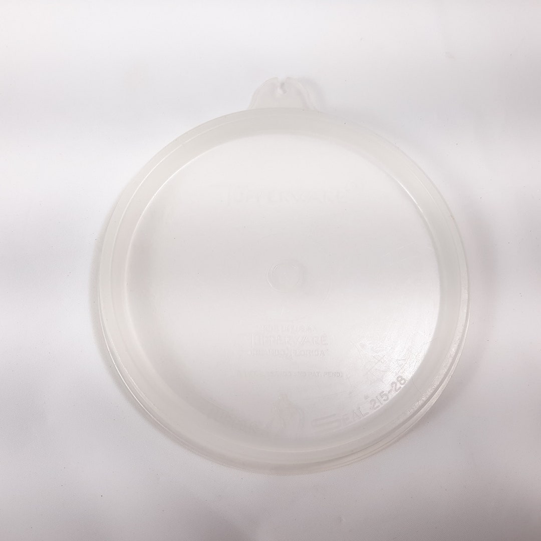Clear Round Tupperware 4.5" Diameter Lid 215-28 - Etsy