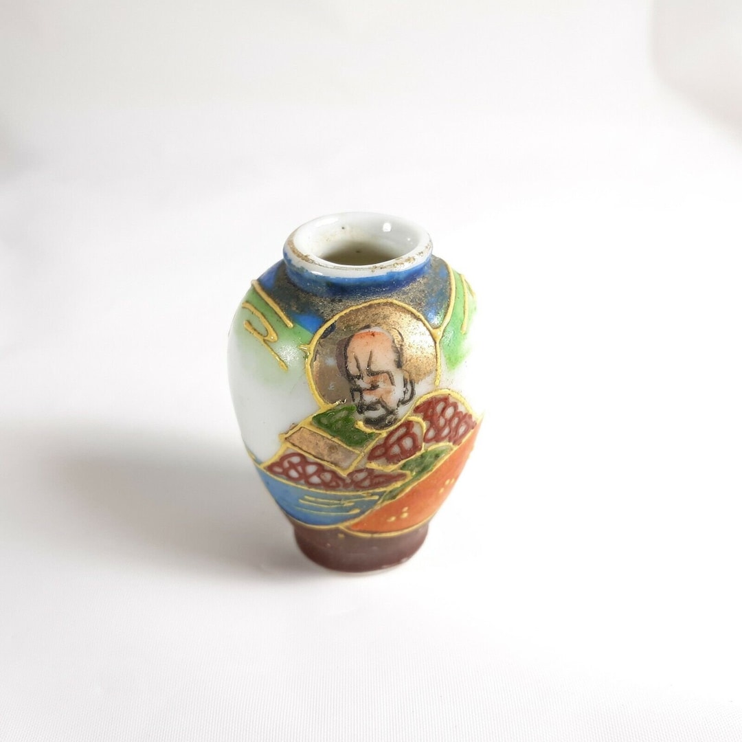 Small Miniature Asian Vase Vintage Ceramic Occupied Japan - Etsy